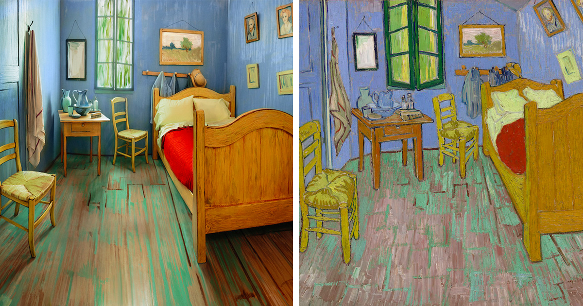 Artists Recreated Van Gogh’s Famous Bedroom And Rented It Out On Airbnb ...