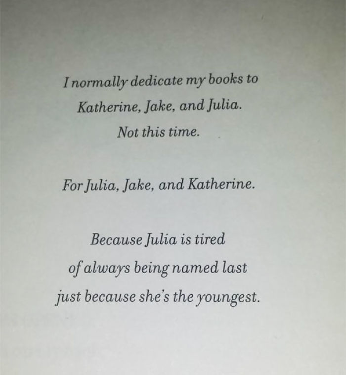 50 Most Creative Book Dedication Pages Ever DeMilked