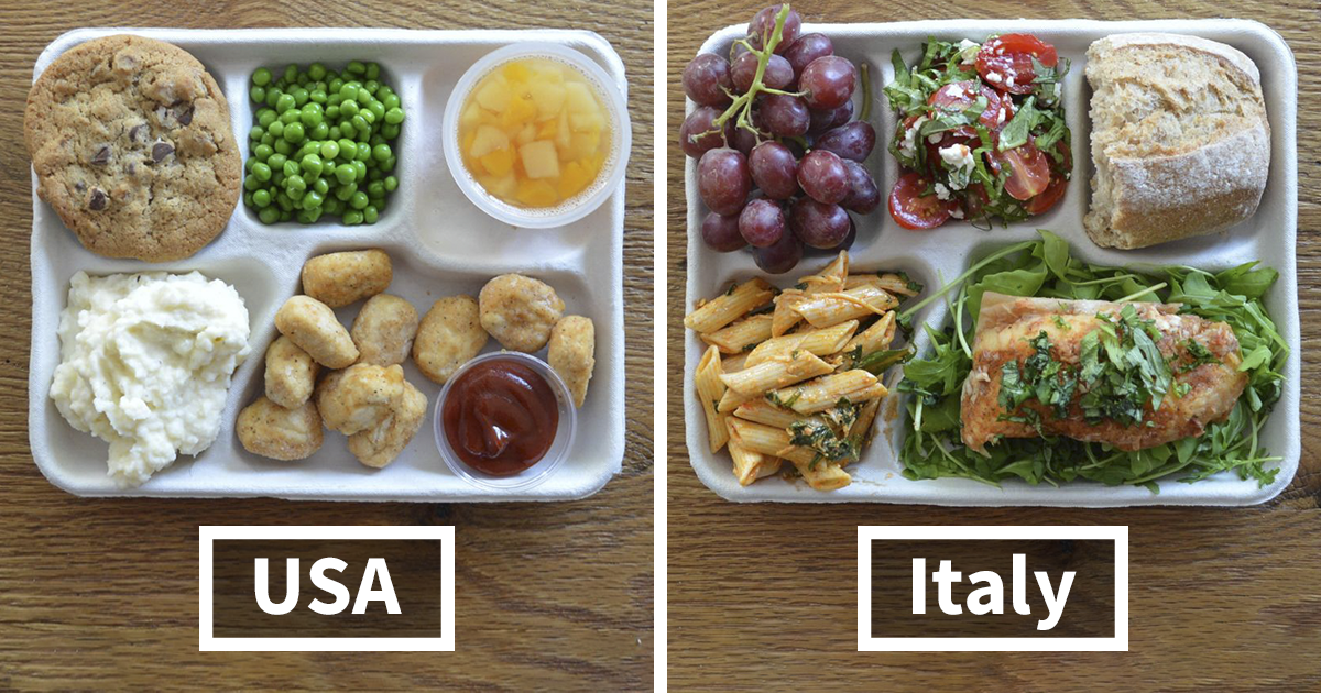 9 Photos Showing How School Lunches Look Around The World, And America ...