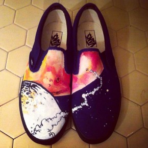 Artist Hand-Paints Shoes With Calvin And Hobbes, Pink Floyd, And Other ...