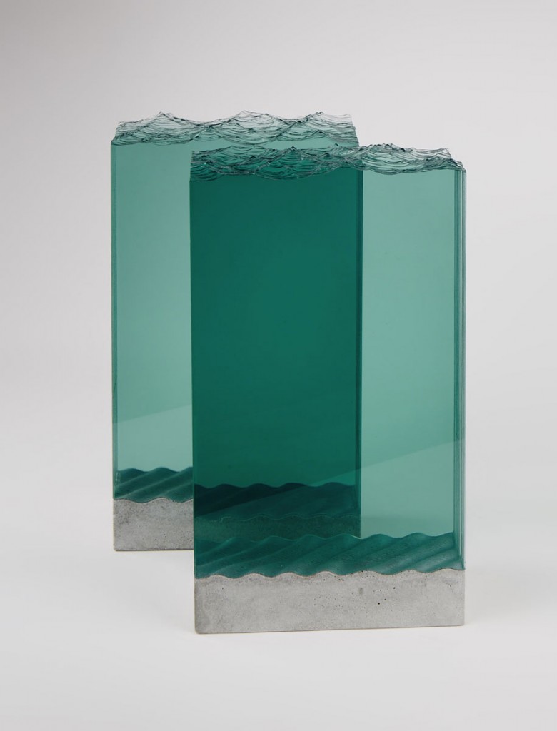 Artist Layers Sheets Of Glass To Create Ocean Waves | DeMilked