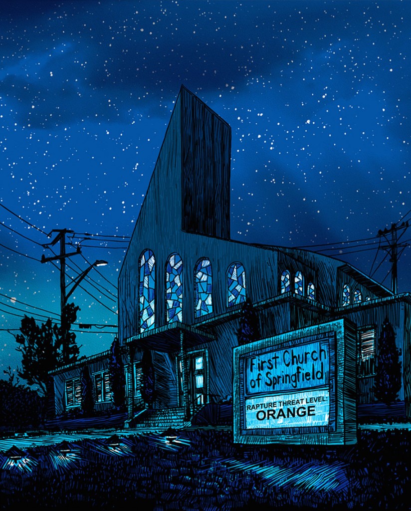 Illustrator Re-Imagines The Simpsons' Springfield As A Gloomy Desolated ...