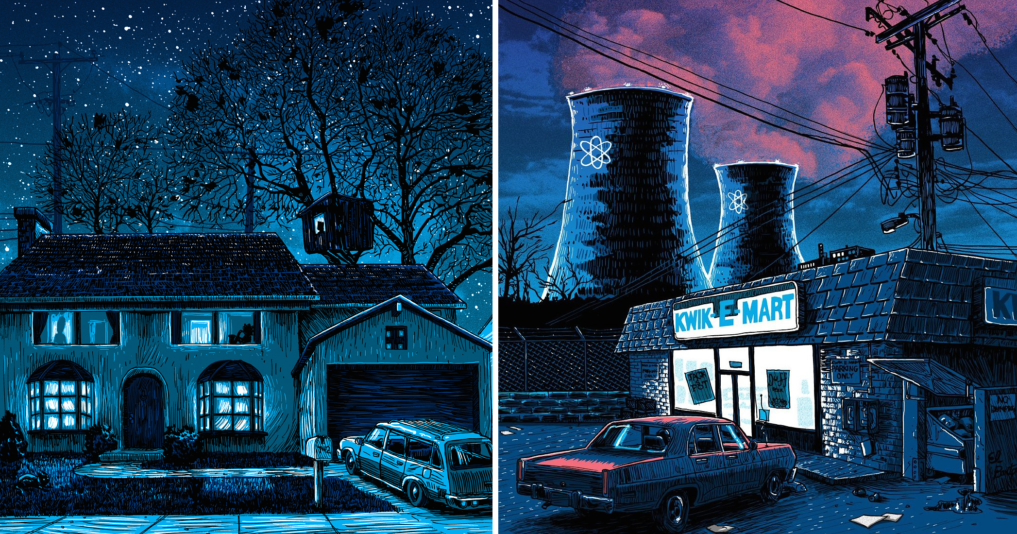 Illustrator Re-Imagines The Simpsons' Springfield As A Gloomy Desolated ...