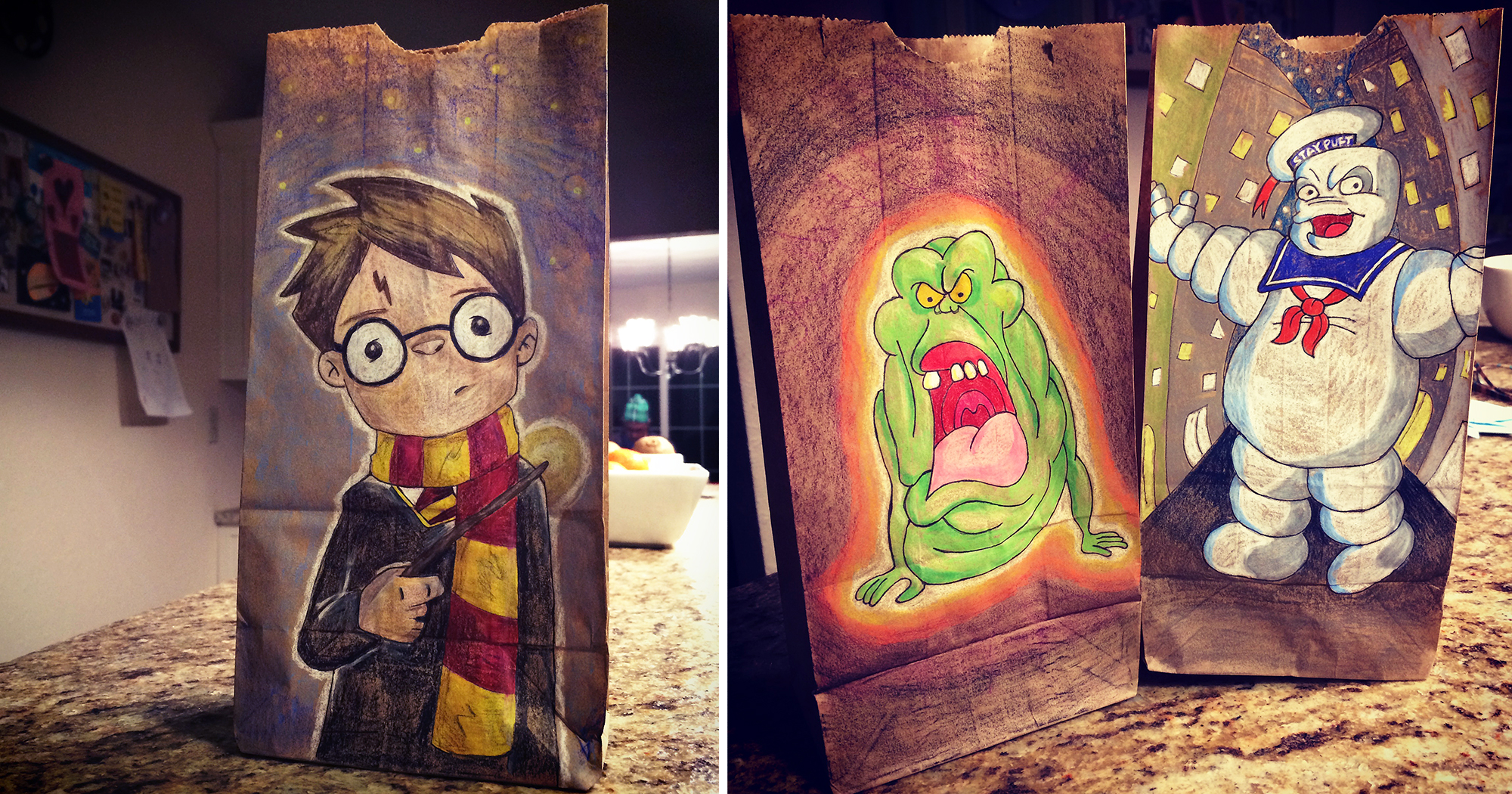 Mom Draws Inspiring Illustrations On Her Kids' Lunch Bags Every Day ...