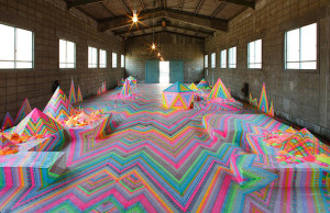 Colorful Floor Installations Made Of Candy And Glitter, Oh My! | DeMilked