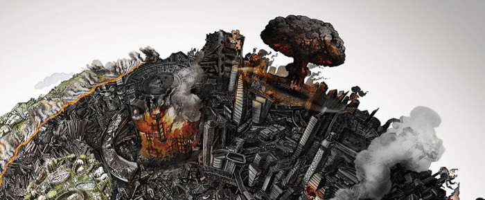Artists Draw Detailed Illustration Of A World Destroyed By People ...