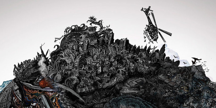 Artists Draw Detailed Illustration Of A World Destroyed By People ...