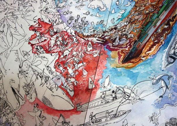 Artists Draw Detailed Illustration Of A World Destroyed By People ...