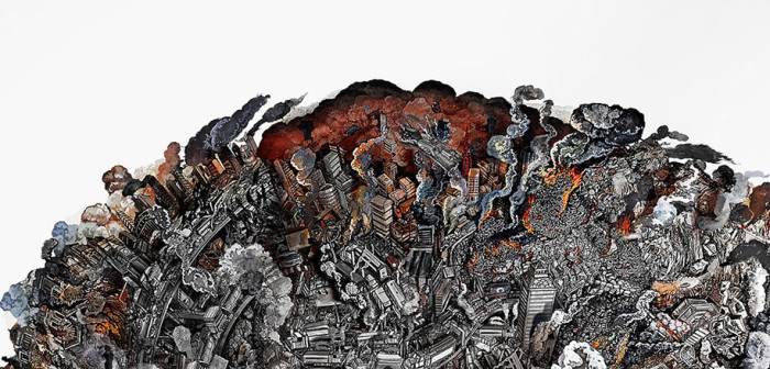 Artists Draw Detailed Illustration Of A World Destroyed By People ...