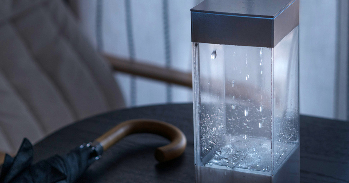 Box On Your Table Tells You The Weather Forecast By Creating Rain ...