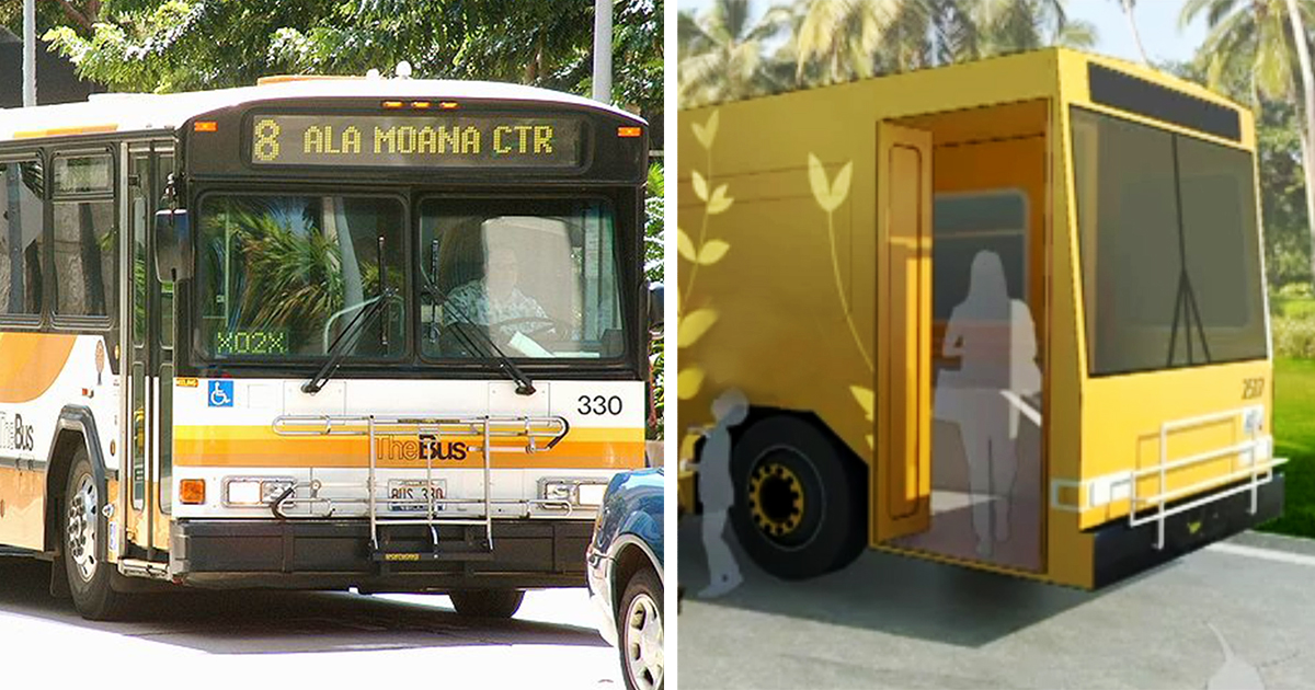 Old City Buses Will Be Turned Into Mobile Homeless Shelters in Hawaii ...