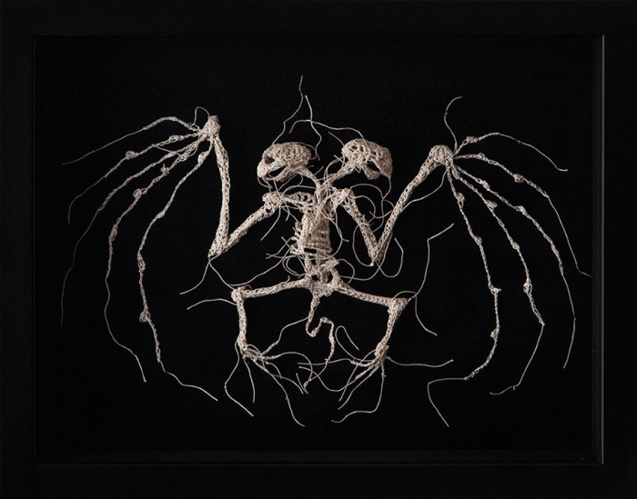 Terrifying Animal Skeletons Crocheted From String Inherited From Dead ...
