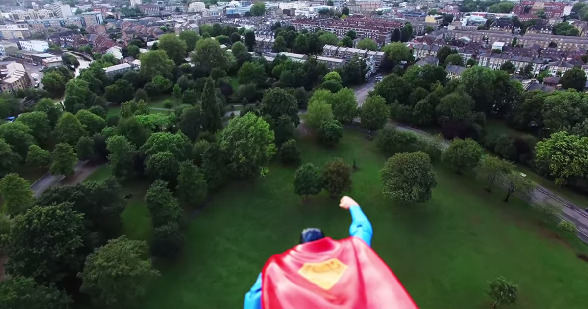 Superman Toy Taped To Flying Drone Is More Fun Than Superman Movie ...