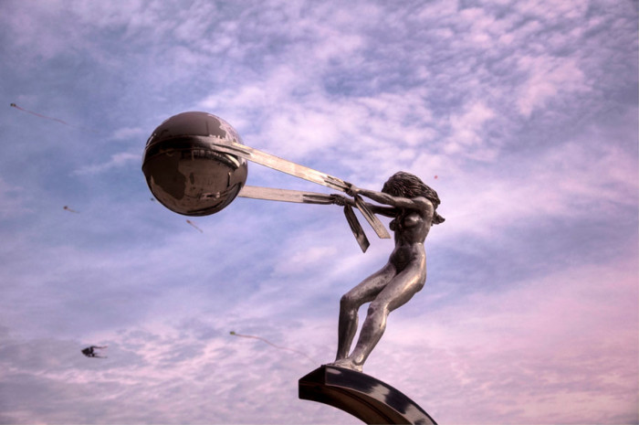 Amazing Sculpture Shows Earth As A Toy Of Mother Nature | DeMilked