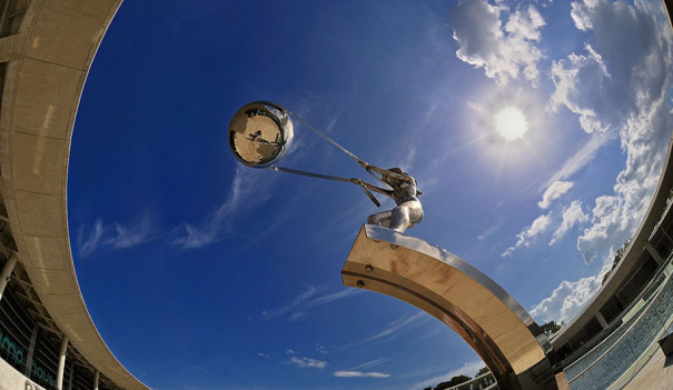 Amazing Sculpture Shows Earth As A Toy Of Mother Nature | DeMilked