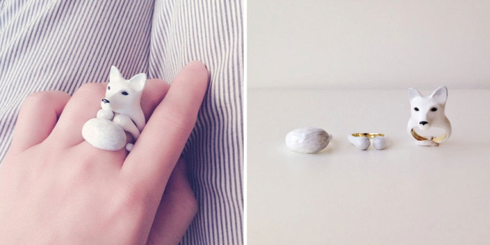 Cute Rings That Become Animals When 3 Pieces Are Put Together | DeMilked