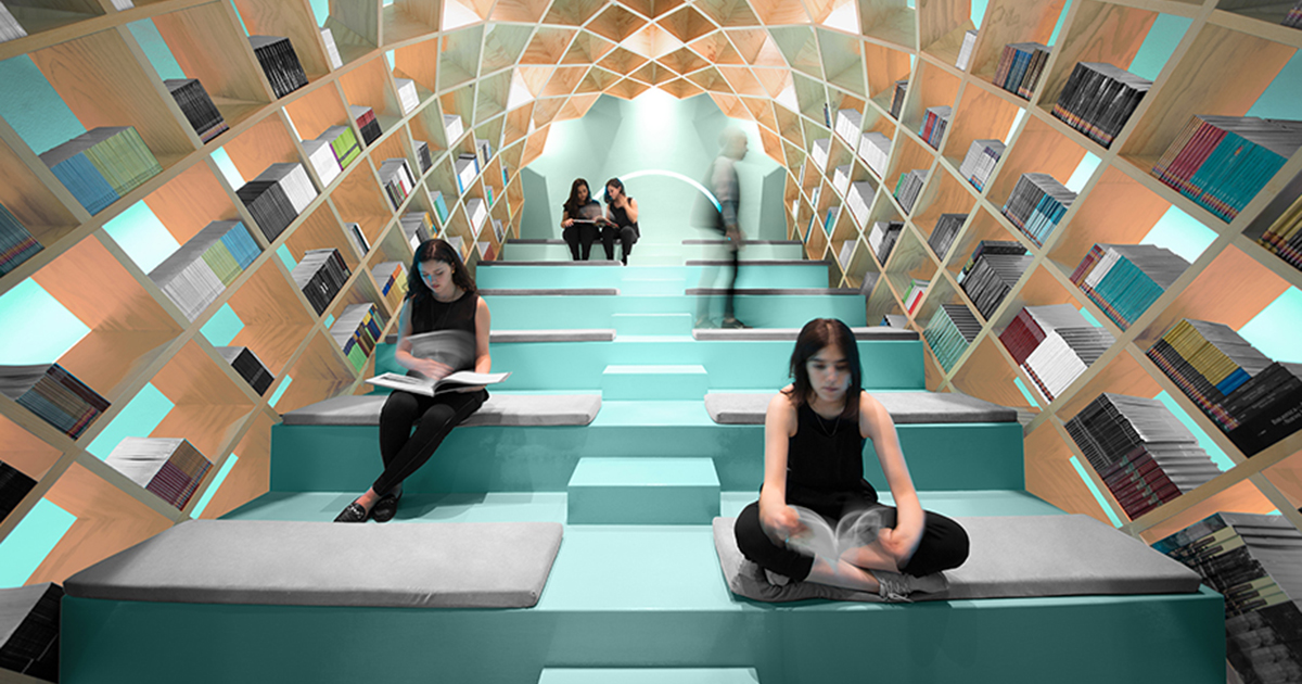 Domed Bookshelf Surrounds You With Books At Monterrey's Conarte Library ...