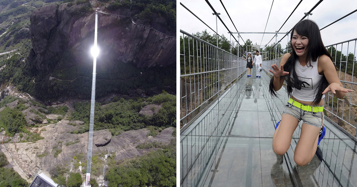 Longest Glass Bridge Ever Just Opened In China And Tourists Are ...