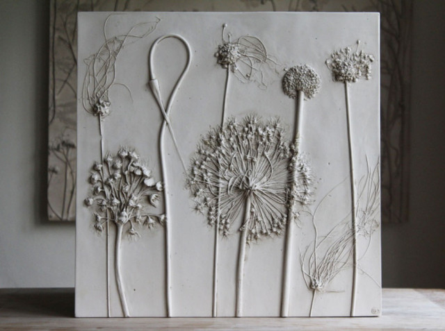 UK Artist Makes Fossil Flowers By Casting Them In Plaster | DeMilked