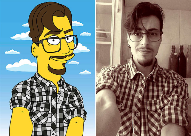 Artist "Simpsonizes" Random People To Make Them Smile | DeMilked