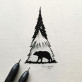 Miniature Hybrid Illustrations Of Wild Animals Combined With Landscapes ...