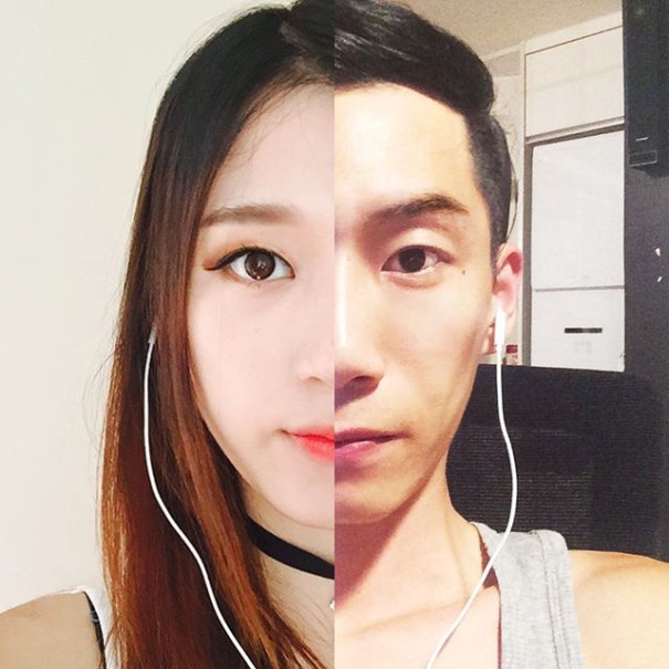 Couple Makes Long-Distance Relationship Work By Creating Combo Photos ...
