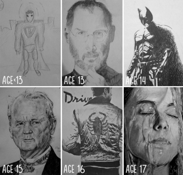 10 Before And After Drawings Prove That Practice Makes Perfect | DeMilked
