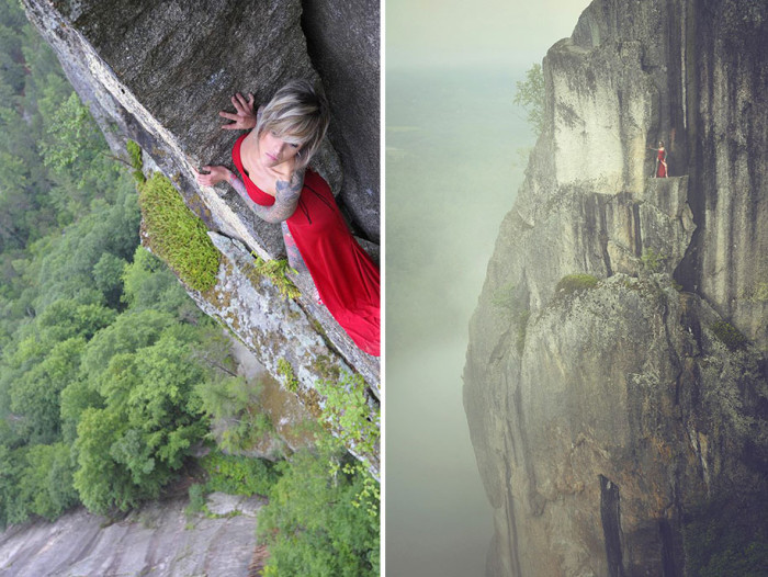 Photographer Shoots Wedding Photos On A 350 Feet Cliff To Make Them ...