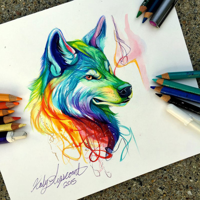 Wild Animal Spirit Hand Drawn Illustrations By Katy Lipscomb | DeMilked