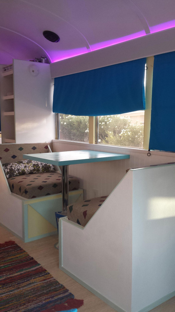 Father And Son Converted A School Bus Into A Tiny Mobile House | DeMilked