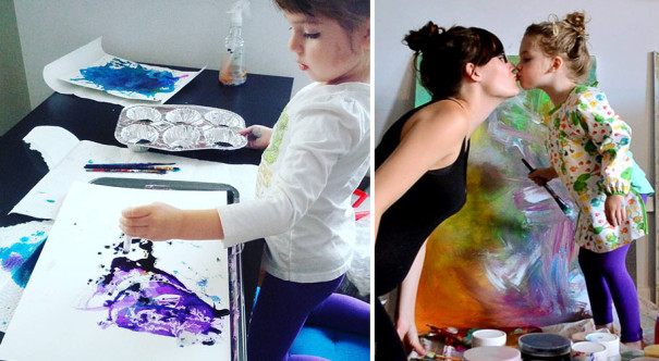 Artist Turns Her 3-Year-Old Daughter's Doodles Into Beautiful Paintings ...