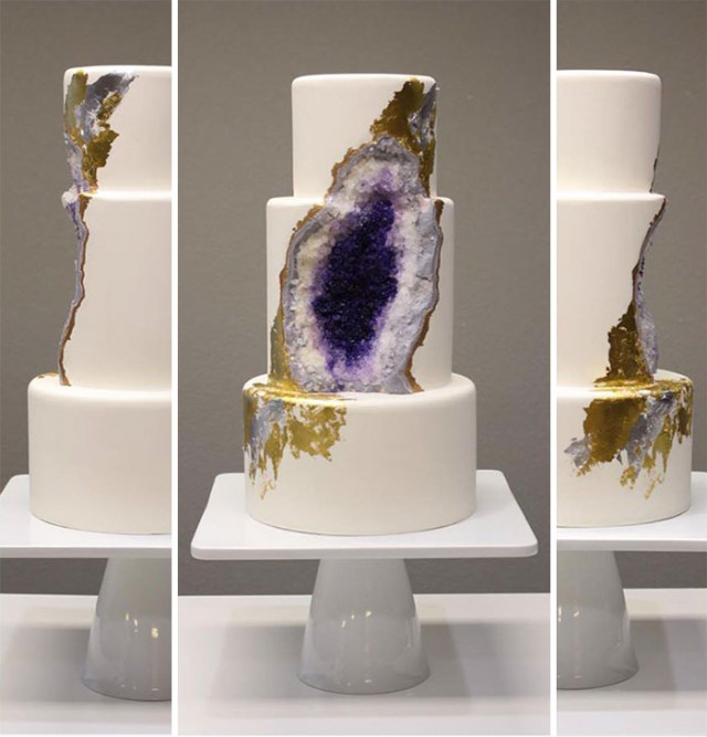 Amethyst Geode Cake Is A Tasty Mineral You Can Eat | DeMilked