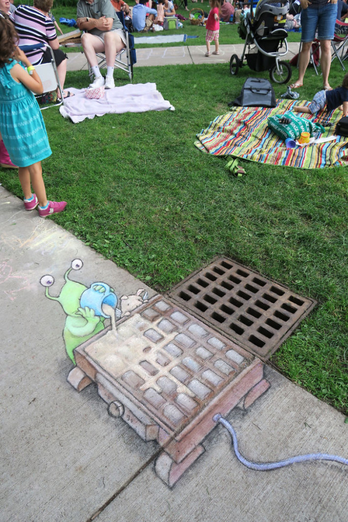 Chalk-Drawn Creatures by David Zinn Take Over City Streets | DeMilked