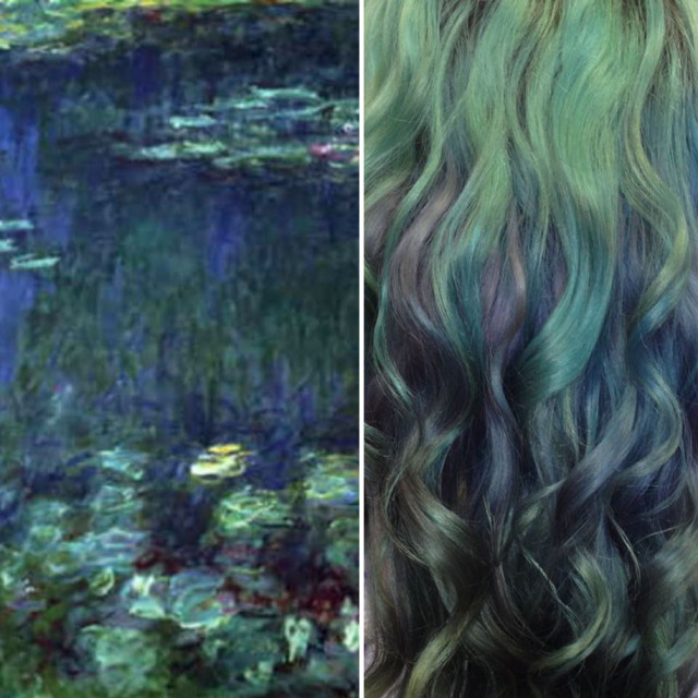 Hairstylist Paints Hair Into Classic Paintings | DeMilked