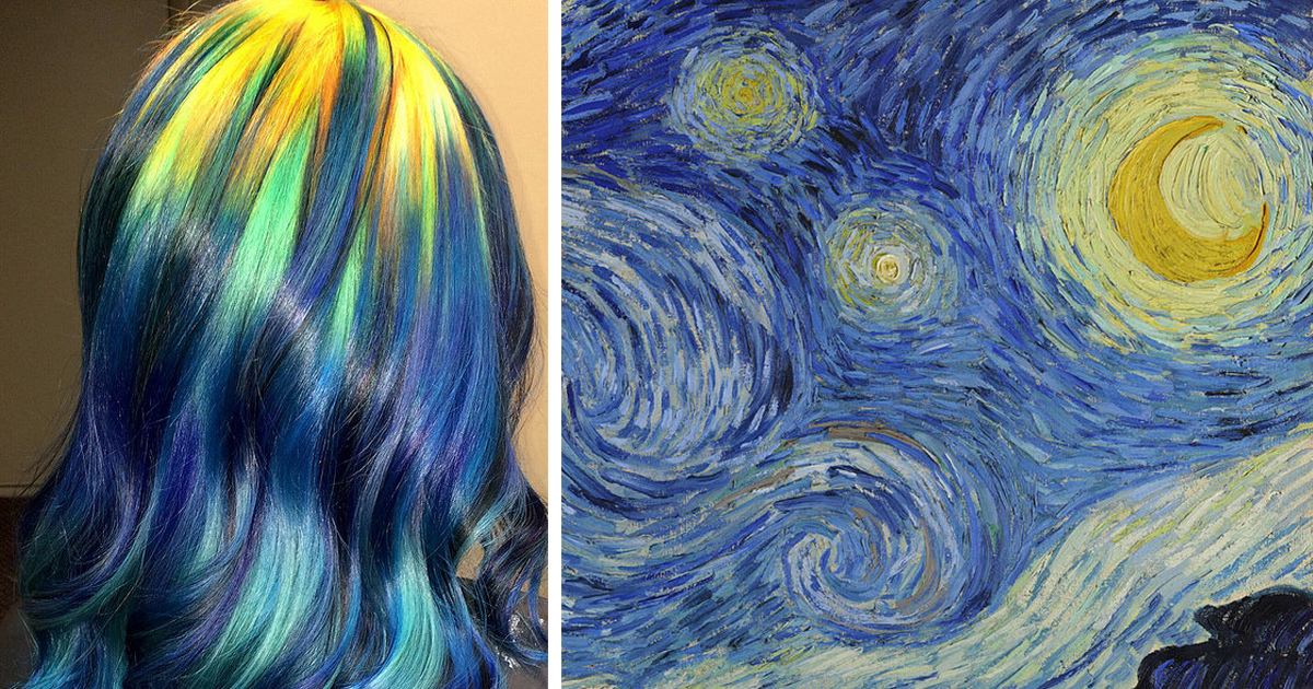 Hairstylist Paints Hair Into Classic Paintings | DeMilked