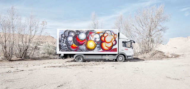 Moving Street Art: Artists Paint Graffiti Murals On Transport Trucks ...