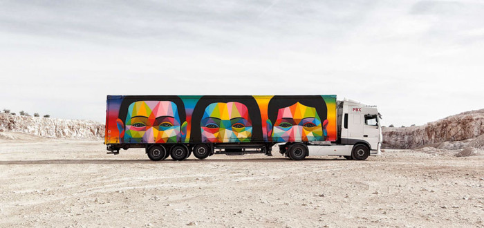 Moving Street Art: Artists Paint Graffiti Murals On Transport Trucks ...