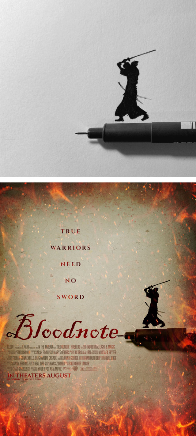 Guy Turns 15 Random Photos Into Movie Posters | DeMilked