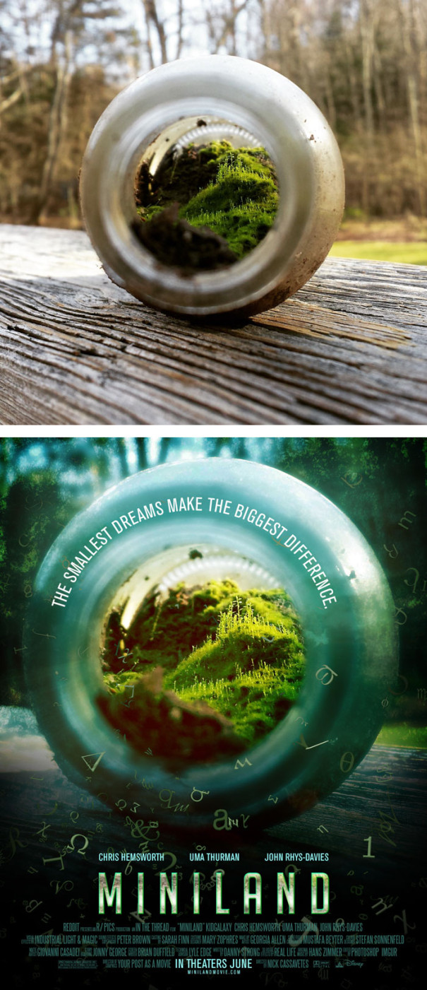 Guy Turns 15 Random Photos Into Movie Posters | DeMilked