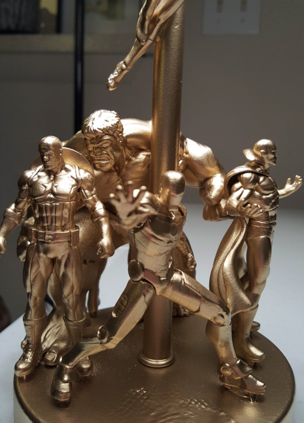DIY Project: Lamp Made From Cheap Action Figures | DeMilked
