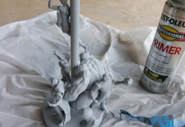 DIY Project: Lamp Made From Cheap Action Figures | DeMilked