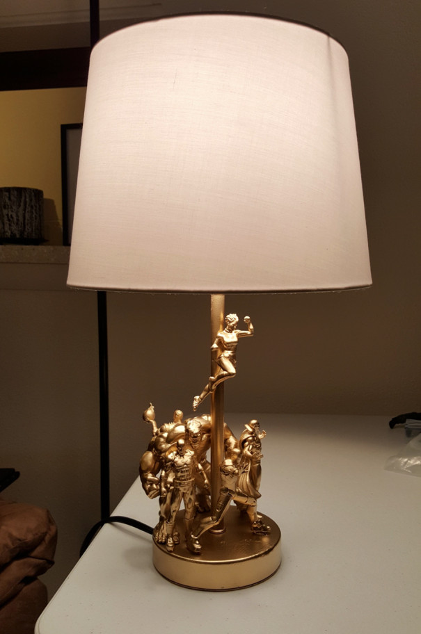 DIY Project: Lamp Made From Cheap Action Figures | DeMilked