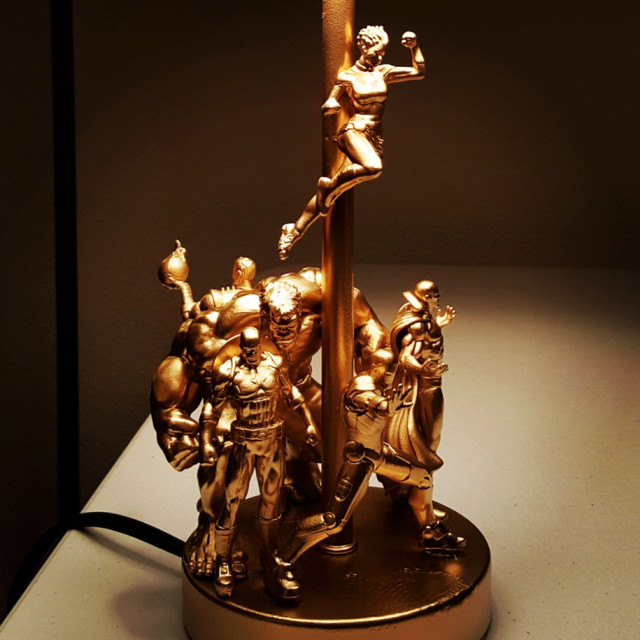 DIY Project: Lamp Made From Cheap Action Figures | DeMilked