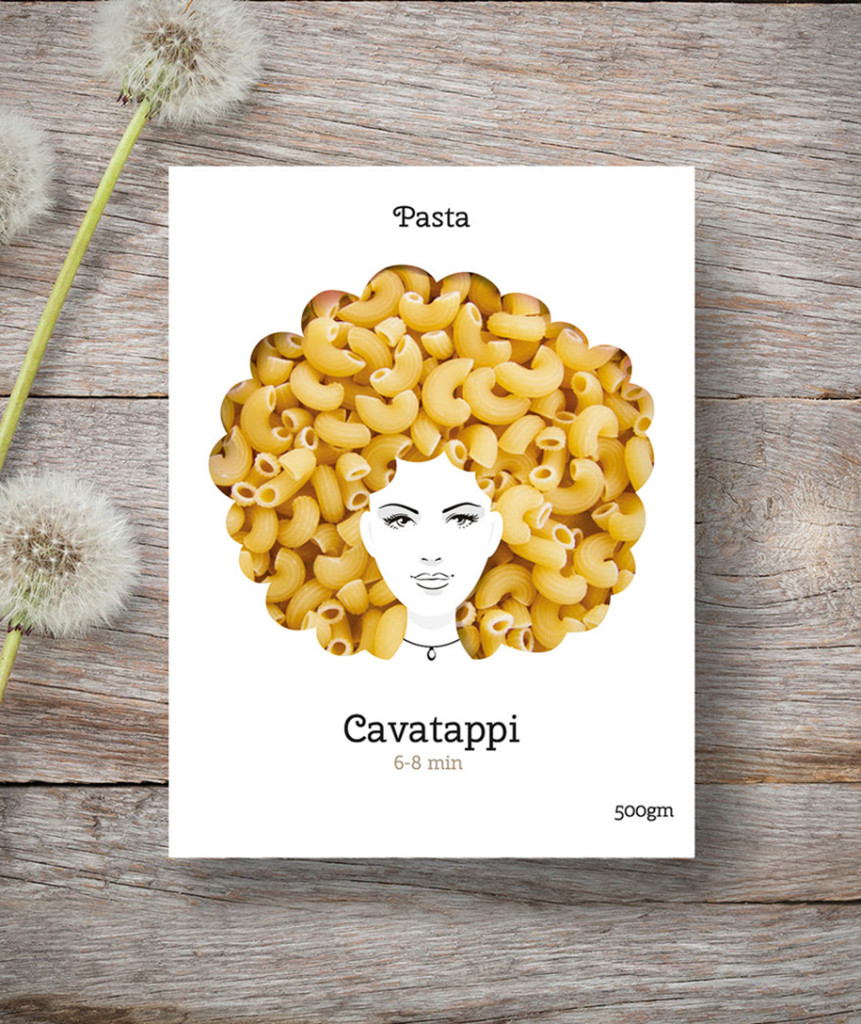 Playful Product Design Turns Pasta Into Different Hairstyles | DeMilked