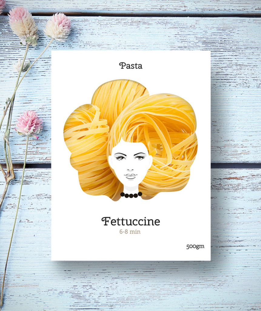 Playful Product Design Turns Pasta Into Different Hairstyles | DeMilked
