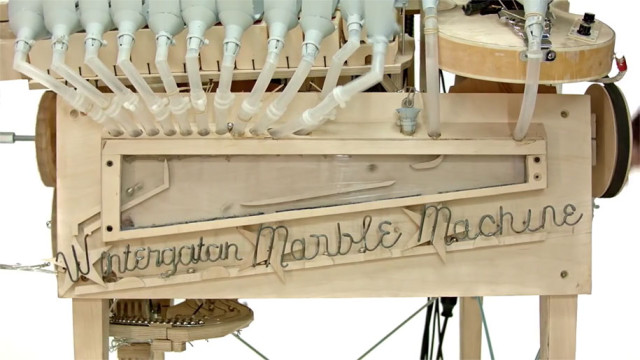Incredibly Complicated Musical Instrument That Runs On 2,000 Marbles ...