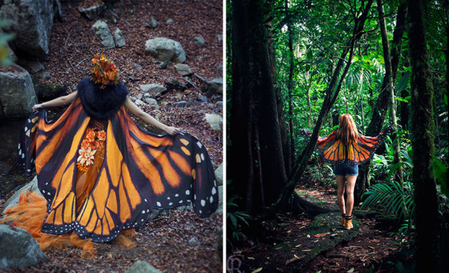 Realistic Hand-Crafted Butterfly Wing Scarves By Alassie | DeMilked