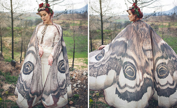 Realistic Hand-Crafted Butterfly Wing Scarves By Alassie | DeMilked