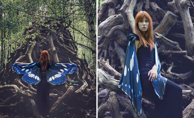 Realistic Hand-Crafted Butterfly Wing Scarves By Alassie | DeMilked