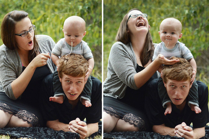 18 Pics Of Babies That Got Over-Excited At Their Photo Shoot | DeMilked